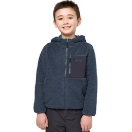 Jack Wolfskin Jungen Fleecejacke "ICE CURL HOOD JACKET K", blau, Gr. 140, Fleece, Obermaterial: 100% Polyester. Futter: 100% Polyester, Jacken, mit