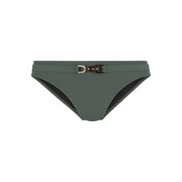 Lascana Bikini-Hose 'Yves' gr&uuml;n Gr. 32. Mit Zierg&uuml;rtel, Zierschnallen. Nachhaltig.