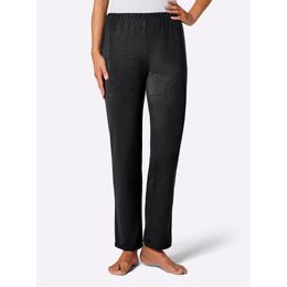 feel good Damen Schlupfhose, Gr. 44, schwarz, 70% Polyester, 30% Viskose, unifarben, Hosen