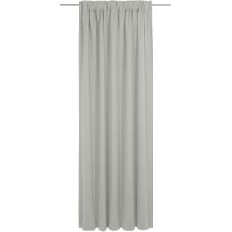 Vorhang Adam, B:142cm H:175cm, grau, Jacquard, Baumwolle, Wohnzimmer, Gardinen, "Uni Collection light", aus 100% Bio-Baumwolle