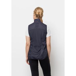Jack Wolfskin Damen Funktionsweste "MOROBBIA WIND VEST W", grau, Gr. M, Style:1. Oberstoff 100% POLYESTER. 2. Oberstoff 100% POLYESTER, Westen