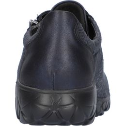 Waldl&auml;ufer WALDL&Auml;UFER Damen Sneaker "HAVY-Soft", Gr. 3,5, blau, Nubukleder, Textil, Schuhe, Freizeitschuh, Halbschuh, Schn&uuml;rschuh in Komfortweite H (=sehr weit)