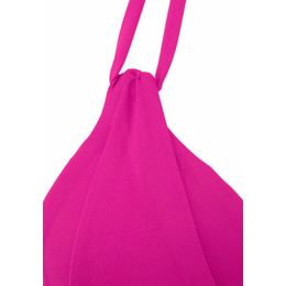 s.Oliver Damen Triangel-Bikini-Top "Spain", pink, Gr. 32, unifarben, Microfaser, Microfaser, Bikini-Oberteile, mit Raffung und Doppeltr&auml;ger