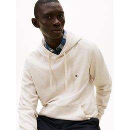 Tommy Hilfiger Herren Hoodie "ESSENTIAL TERRY"heatherot oatmilk, Gr. L, Sweatware, Obermaterial: 100% Baumwolle, Sweatshirts, mit Tunnelzug und