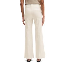 Marc O'Polo MARC O'POLO Damen Stretch-Hose "MARTHE Flared", beige, Gr. 40, Web, Obermaterial: 58% Baumwolle, 32% Modal, 7% Polyester, 3% Elasthan, Hosen, Model