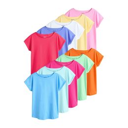 next T-Shirt Damen Gr&ouml;&szlig;e 7XL blau / azur / pastellblau / hellgelb / mint / orange / koralle / fuchsia / pastellpink / wei&szlig;