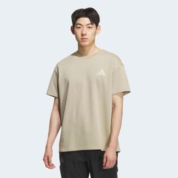 adidas terrex Herren Funktionsshirt "XPLORIC GRAFIK"wonder cargo, Gr. M, Obermaterial: 53% Baumwolle, 47% Polyester, Shirts