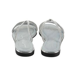 Buffalo Damen Sandale "Buffalo KIRA MSS GLAM", Gr. 41, silber, Polyurethan, unifarben, Schuhe