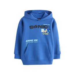 next Sweatshirt 'Sonic' Jungen Gr&ouml;&szlig;e 110 blau / azur / schwarz / wei&szlig;
