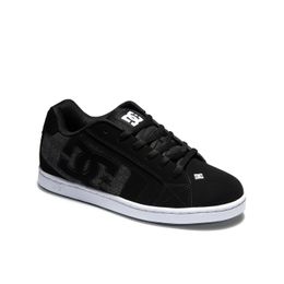 DC Shoes Herren Sneaker "Net", Gr. 9,5, schwarz-wei&szlig;, Obermaterial: Leder (Kuh) / Futter: Textil / Au&szlig;ensohle: Gummi, Schuhe
