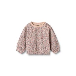 Wheat M&auml;dchen Sweater "Wheat Sweatshirt L/S Lia"rose dust flowers, Gr. 86, 95% Baumwolle (Bio), 5% Elasthan, Sweatshirts
