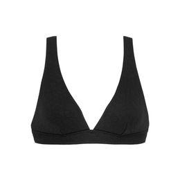Buffalo Damen Triangel-Bikini-Top "Bubble", schwarz, Gr. 36, Strukturmuster, Obermaterial: 96% Polyamid, 4% Elasthan. Futter: 92% Polyester, 8%