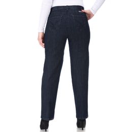 KjBRAND Damen Stretch-Jeans "Babsie", blau, Gr. 52, leichte Abriebeffekte, Denim/Jeans, Obermaterial: 85% Baumwolle, 13% Polyester, 2% Elasthan,