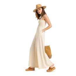 Roxy Damen Jumpsuit "Just Passing By", beige, Gr. XL, Obermaterial: 63% Polyester, 33% Viskose, 4% Elasthan., Overalls