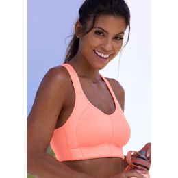active by Lascana LASCANA ACTIVE Damen Sport-BH, neon orange, Gr&ouml;&szlig;e 90G