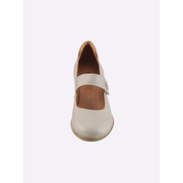 Gemini Damen Pumps, Gr. 38hellgrau, Glattleder, Schuhe
