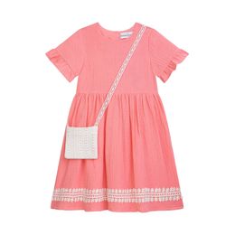 DANAMADE M&auml;dchen Sommerkleid "DANAMADE Dresses DLEONIE"flamingo, Gr. 116, Obermaterial: 100% Baumwolle. Futter: 100% Baumwolle, Kleider