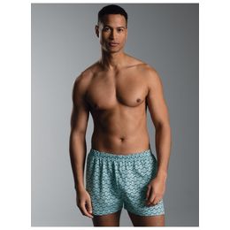 TRIGEMA Herren Boxershorts "TRIGEMA Boxershorts mit Allover-Muster "&Auml;ffchen"", Gr. XXXL, blau, 100% Baumwolle, Unterhosen