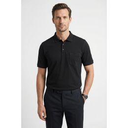 MARVELIS Herren Poloshirt, schwarz, Gr. M, Jersey, Obermaterial: 57% Baumwolle, 43% Polyester, Shirts