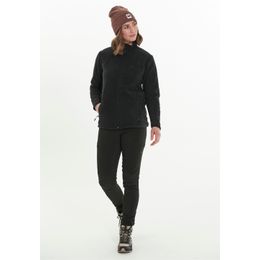 WHISTLER Damen Fleecejacke "Cocoon", schwarz, Gr. 38, unifarben, 100% Polyester, Jacken, mit praktischem Tunnelzug