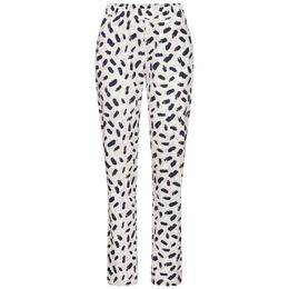 s.Oliver Damen Pyjamahose, Gr. 44, bunt, Single Jersey, Obermaterial: 50% Baumwolle, 50% Viskose, gemustert, Hosen, mit sch&ouml;nem Alloverdruck