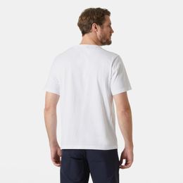 Helly Hansen Herren T-Shirt "HH LOGO T-SHIRT 3.0", wei&szlig;, Gr. L, bedruckt, unifarben, Jersey, Obermaterial: 100% Baumwolle, Shirts, kurz&auml;rmlig, mit