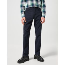 Wrangler Herren 5-Pocket-Hose "GREENSBORO", blau, Gr. 40, Web, Obermaterial: 59% Baumwolle, 26% Polyester, 14% Viskose, 1% Elasthan, Hosen, mit