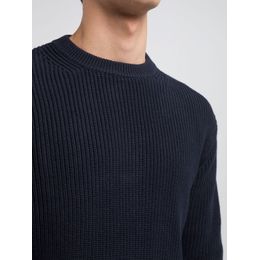 Replay Herren Strickpullover, blau, Gr. XXXL, unifarben, Strick, Obermaterial: 100% Baumwolle, Pullover, mit Rundhals