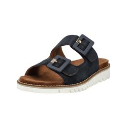 Ara Damen Pantolette "Ara Sandalen Veloursleder", Gr. 42, schwarz, Veloursleder, Schuhe