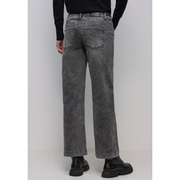 Street One Damen Comfort-fit-Jeans, grau, Gr. 33, unifarben, Jeans, 63% Baumwolle, 25% Polyester, 10% Viskose, 2% Elasthan, Jeans, Middle Waist