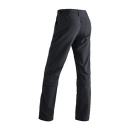 Maier Sports Damen Funktionshose "Fulda", schwarz, Gr. 18, 100% Polyamid, Hosen, Funktionshose, abzippbar auf Capri, perfekt f&uuml;rs Wandern