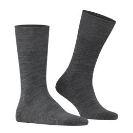 Falke Herren Socken "Airport", Gr. 39, grau, Baumwolle, Elasthan, Polyamid, Schurwolle, Socken, klimaregulierend durch Schurwolle, atmungsaktiv,