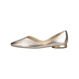 H&ouml;gl H&Ouml;GL Damen Ballerina "H&ouml;gl Ballerinas Leder", Gr. 38, silber, Leder, Schuhe