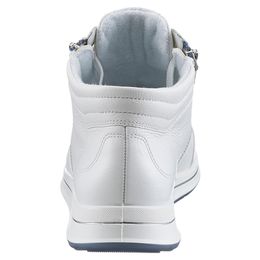 Ara Damen Schn&uuml;rboots "OSAKA", Gr. 7, wei&szlig;, Glattleder, Schuhe, High Top-Sneaker, Schn&uuml;rschuh, Freitzeitschuh in Komfortweite G