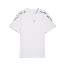 T-Shirt Puma "Essentials Tape T-Shirt Herren", Damen, Gr. L, wei&szlig;, Obermaterial: 100% Baumwolle. Rippe: 80% Baumwolle, 20% Polyester, clean, regular fit, Rundhals, Shirts T-Shirt