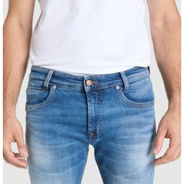 MAC Herren Straight-Jeans "Arne Pipe", blau, Gr. 33, Denim/Jeans, Obermaterial: 99% Baumwolle, 1% Elasthan, Jeans