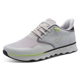 Tamaris Herren Slip-On Sneaker, Gr. 43hellgrau kombiniert, Lederimitat, Textil, kontrastfarbene Details, unifarben, Schuhe, Freizeitschuh, Halbschuh