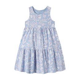name it Kleid 'NKFVIGGA' M&auml;dchen Gr&ouml;&szlig;e 146 hellblau / grau / lila
