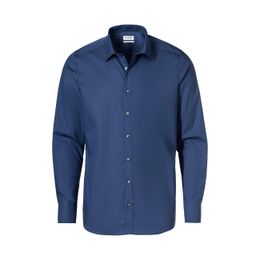OLYMP Herren Businesshemd "OLYMP Level Five, Body Fit, New York Kent", blau, Gr. 40, 97% Baumwolle, 3% Elastolefin, Hemden