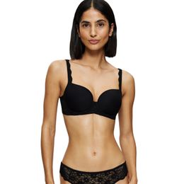 Triumph Damen B&uuml;gel-BH "Amourette WP", Gr. 75, schwarz, Microtouch, Obermaterial: 61% Polyester, 27% Polyamid, 12% Elasthan, unifarben, BHs,