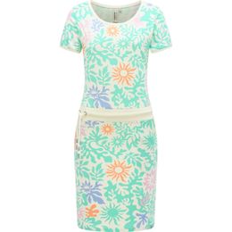 Ragwear Damen Sommerkleid "Baomi Summer YOUMODO"mint, Gr. S, Material: 100% Baumwolle, Kleider, Damen Minikleid in sommerlichem Print