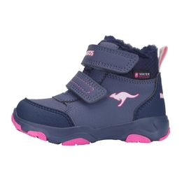 Kangaroos M&auml;dchen Winterboots "KS-YOTTO MID V RTX", Gr. 23grisaille, daisy pink, Synthetik, Textil, Schuhe, Snowboots, Winterboots, Winterschuhe,