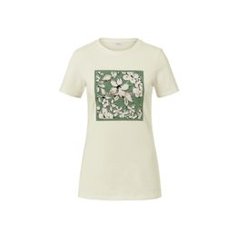 Tchibo - T-Shirt mit Print - Damen - Gr. M - wei&szlig;/print