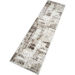 Teppich OTTO HOME, B:80cm H:9mm L:300cm, braun, Kunstfaser, Wohnzimmer, Teppiche, "Salsa", mit besonders weichem Flor, Kurzflor, im Vintage-Look,