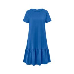 Tchibo - Jerseykleid mit Volant - Damen - Gr. XXL - blau