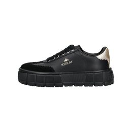 Replay Damen Sneaker "Replay Sneaker Leder/Textil", Gr. 38, schwarz, Leder, Textil, Schuhe