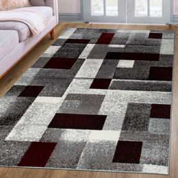 Teppich OTTO HOME, B:60cm H:9mm L:90cm, rot, Obermaterial: 100% Polypropylen, Wohnzimmer, Teppiche, "Corine", mit besonders weichem Flor, Kurzflor,