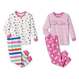 Tchibo - 2 Pyjamas - Baby - Gr. 86/92 - wei&szlig;/gepunktet
