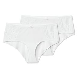 Tchibo - 2 Pantys - Damen - Gr. S - wei&szlig;