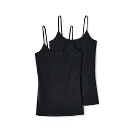 Tchibo - 2 Spaghetti-Hemdchen - Damen - Gr. XL - schwarz